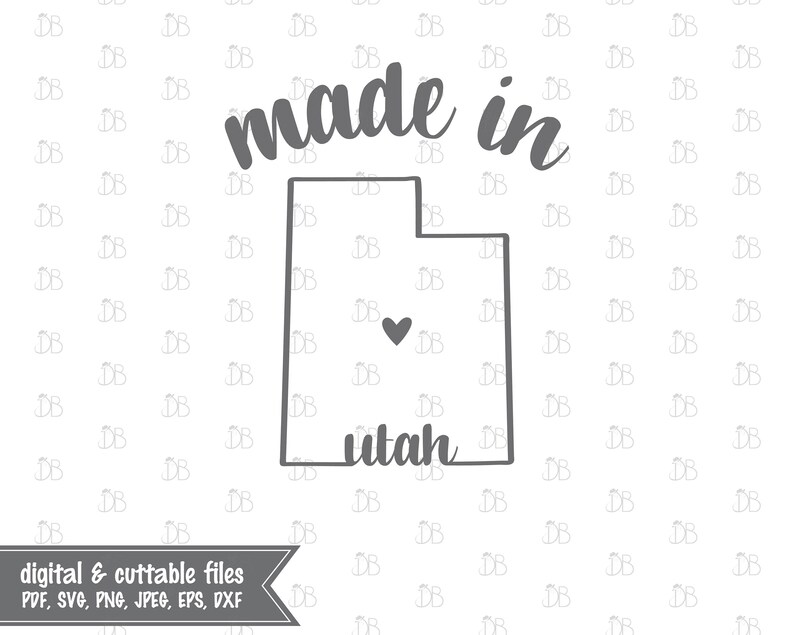 Made in Utah - INSTANT DIGITAL DOWNLOAD - Printable Design - Svg Jpg ...