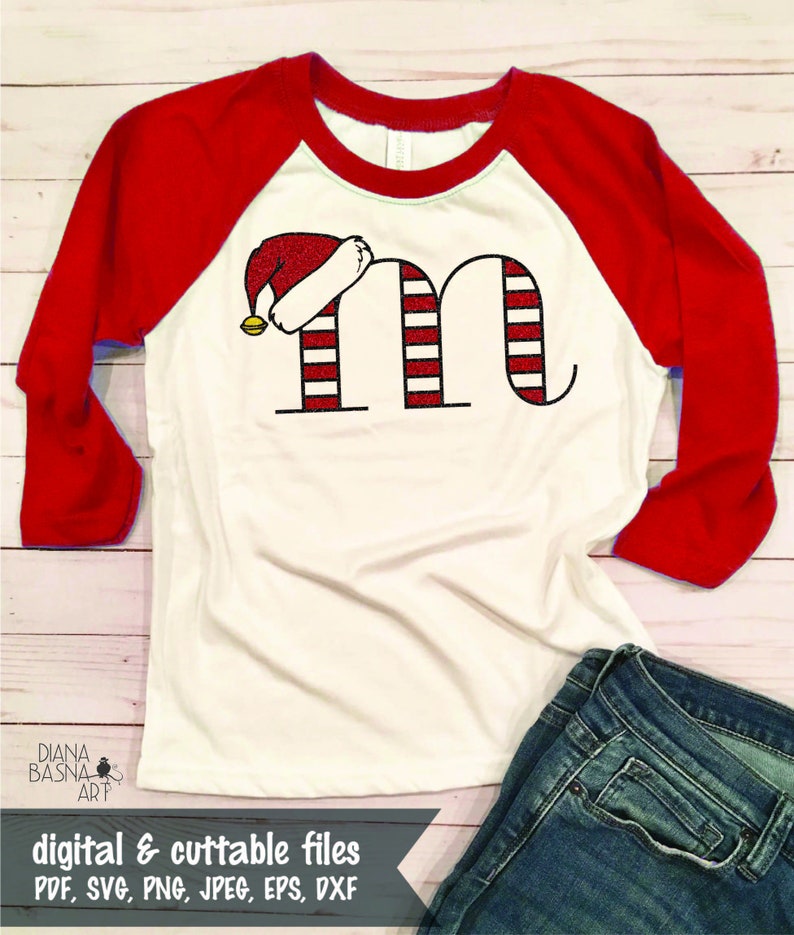 Santa Hat Lowercase Alphabet Svg Cut File - INSTANT DIGITAL DOWNLOAD ...