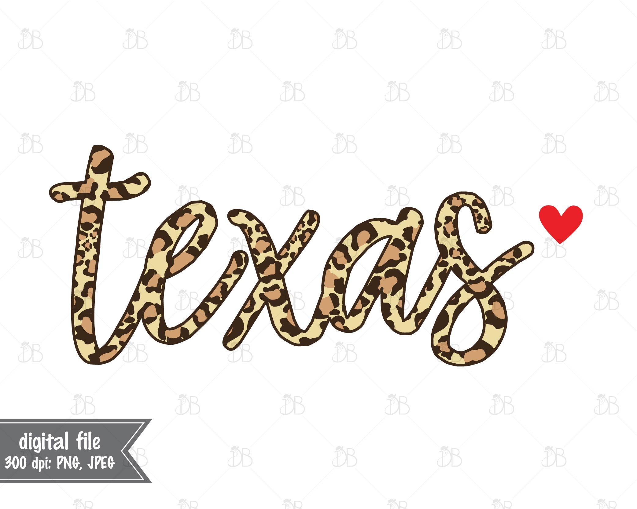 Texas Leopard Sublimation Graphic - INSTANT DIGITAL DOWNLOAD - Cheetah ...