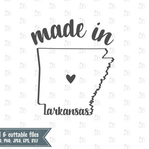 Made in Arkansas - INSTANT DIGITAL DOWNLOAD - Printable Design - Svg ...