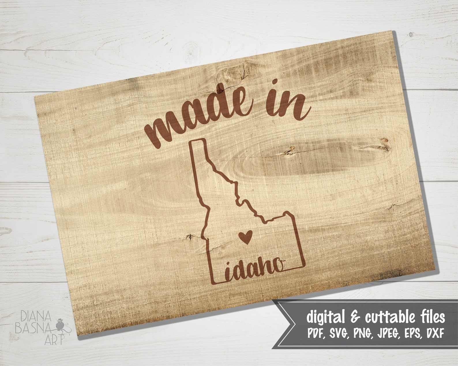 Made in Idaho - INSTANT DIGITAL DOWNLOAD - Printable Design - Svg Jpg ...