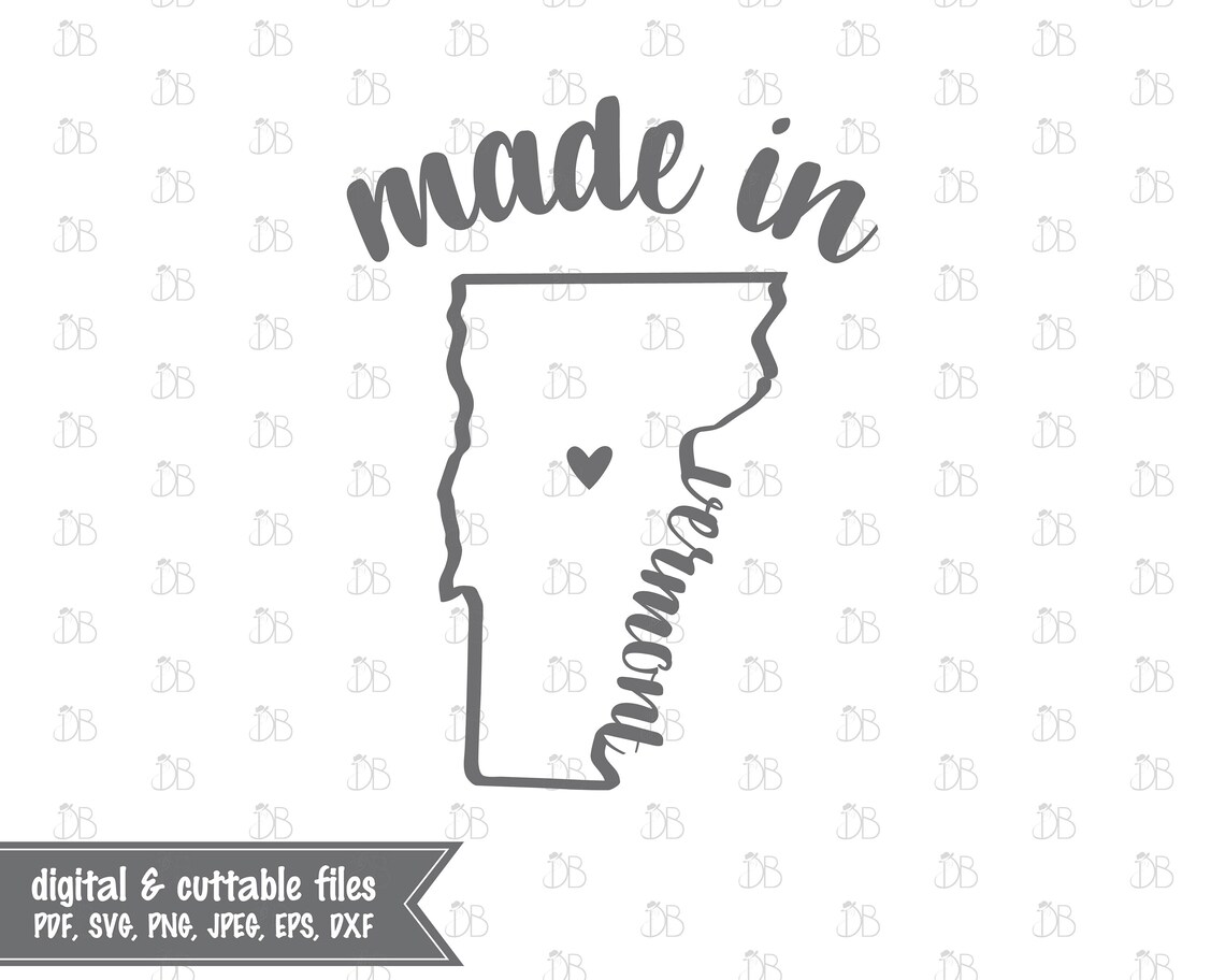 Made in Vermont INSTANT DIGITAL DOWNLOAD Printable Design | Etsy