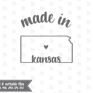 Made in Kansas - INSTANT DIGITAL DOWNLOAD - Printable Design - Svg Jpg ...