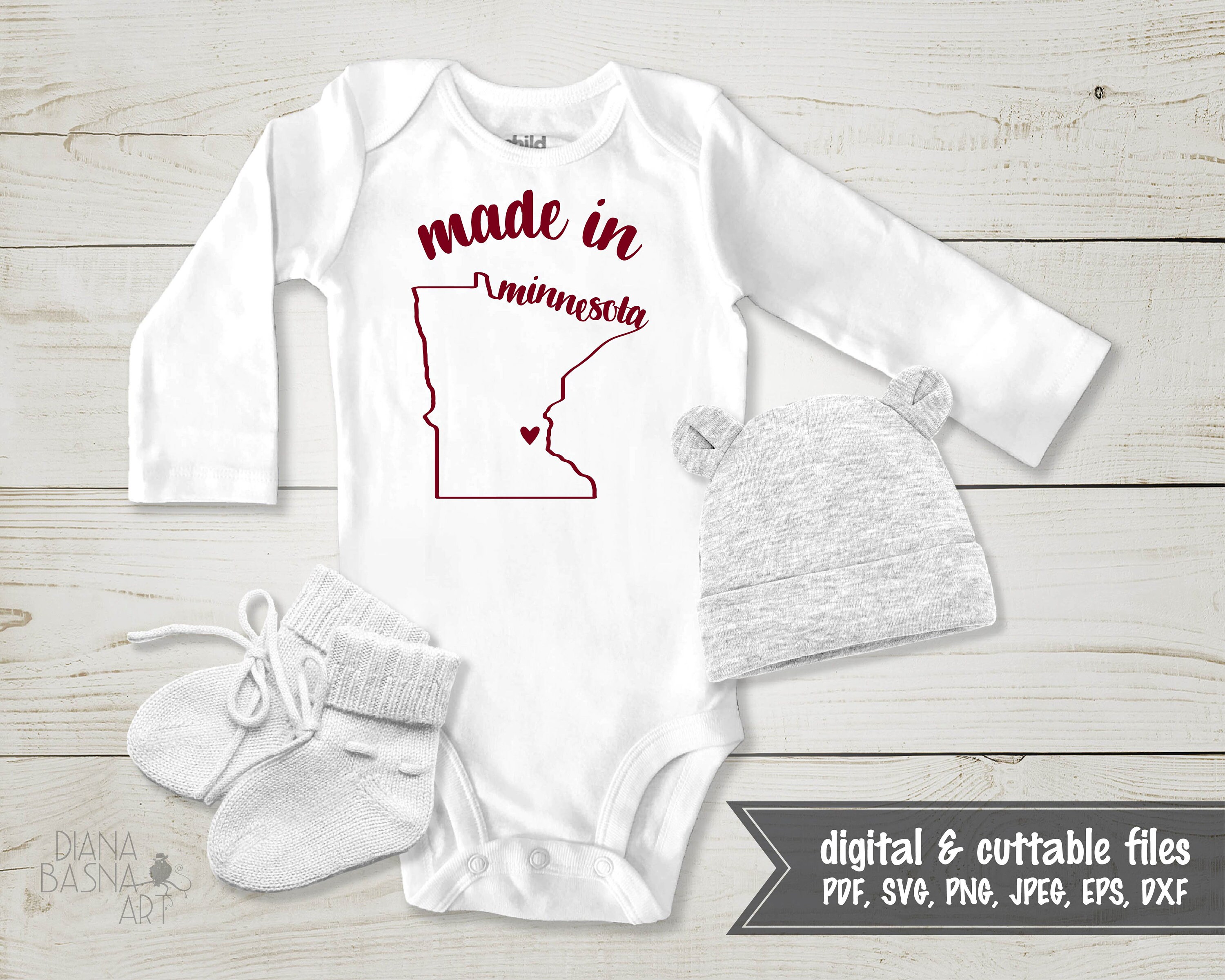 Made in Minnesota - INSTANT DIGITAL DOWNLOAD - Printable Design - Svg ...
