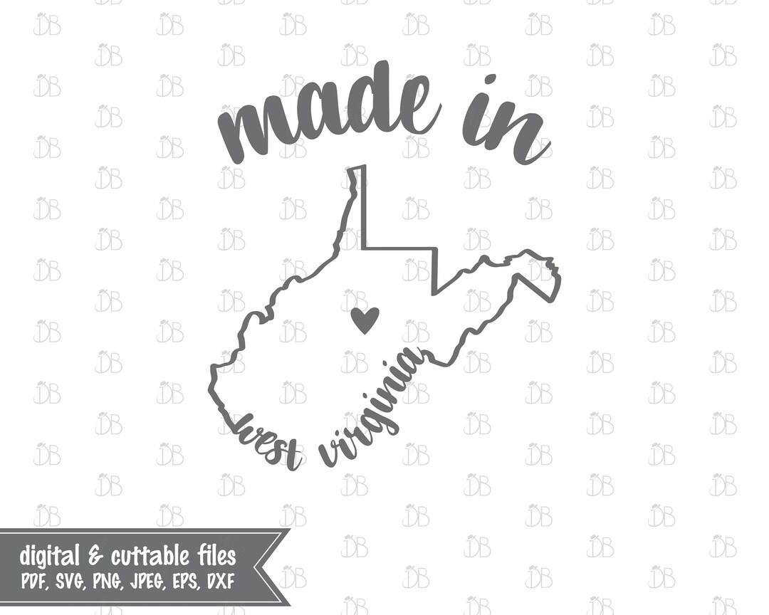 Made in West Virginia - INSTANT DIGITAL DOWNLOAD - Printable Design ...