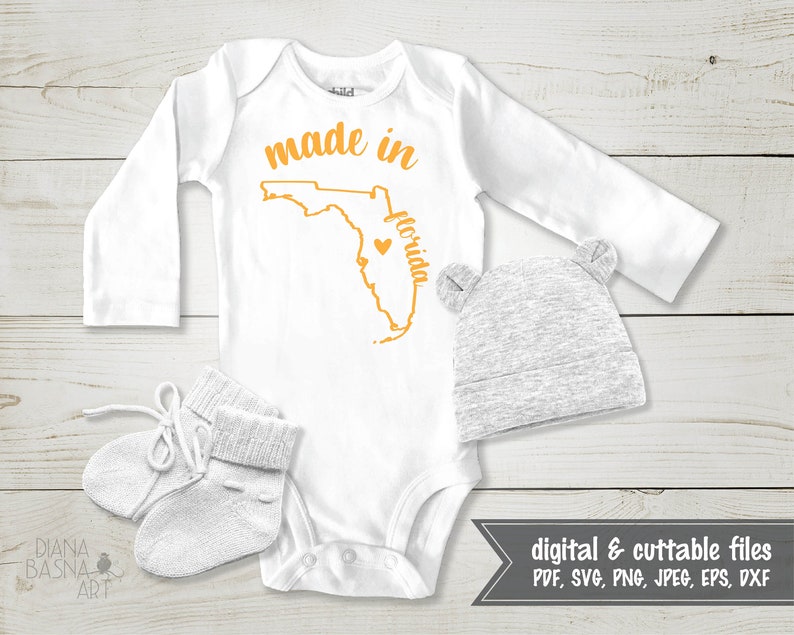 Made in Florida - INSTANT DIGITAL DOWNLOAD - Printable Design - Svg Jpg ...