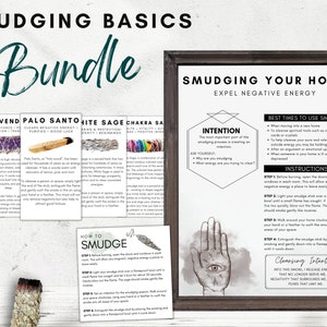 Smudging Your Home Guide – Printable Sage Smudging Chart & Intention ...