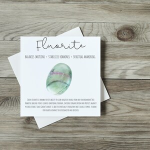 Fluorite Gemstone Meaning Card | Printable Crystal Card for Gift Set - Etsy
