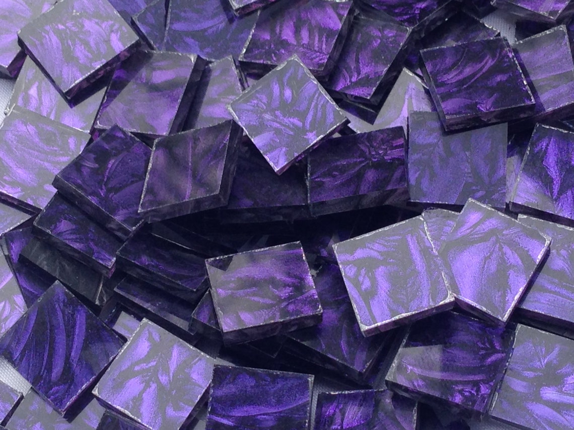 Violet Van Gogh Glass Mosaic Tiles - Etsy