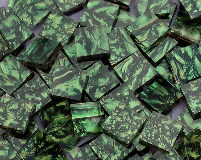 Spring Green Van Gogh Glass Mosaic Tiles - Etsy