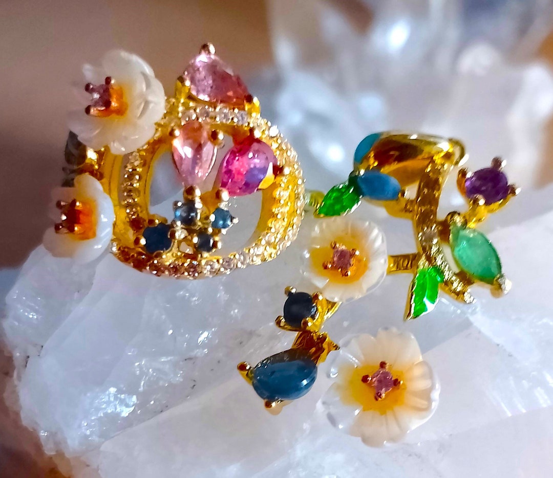 Mother of Pearl Roses With Natural Pink - Etsy