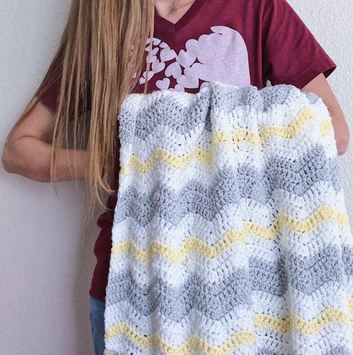 Crochet Ripple Baby Blanket PATTERN Ripple Crochet Pattern - Etsy