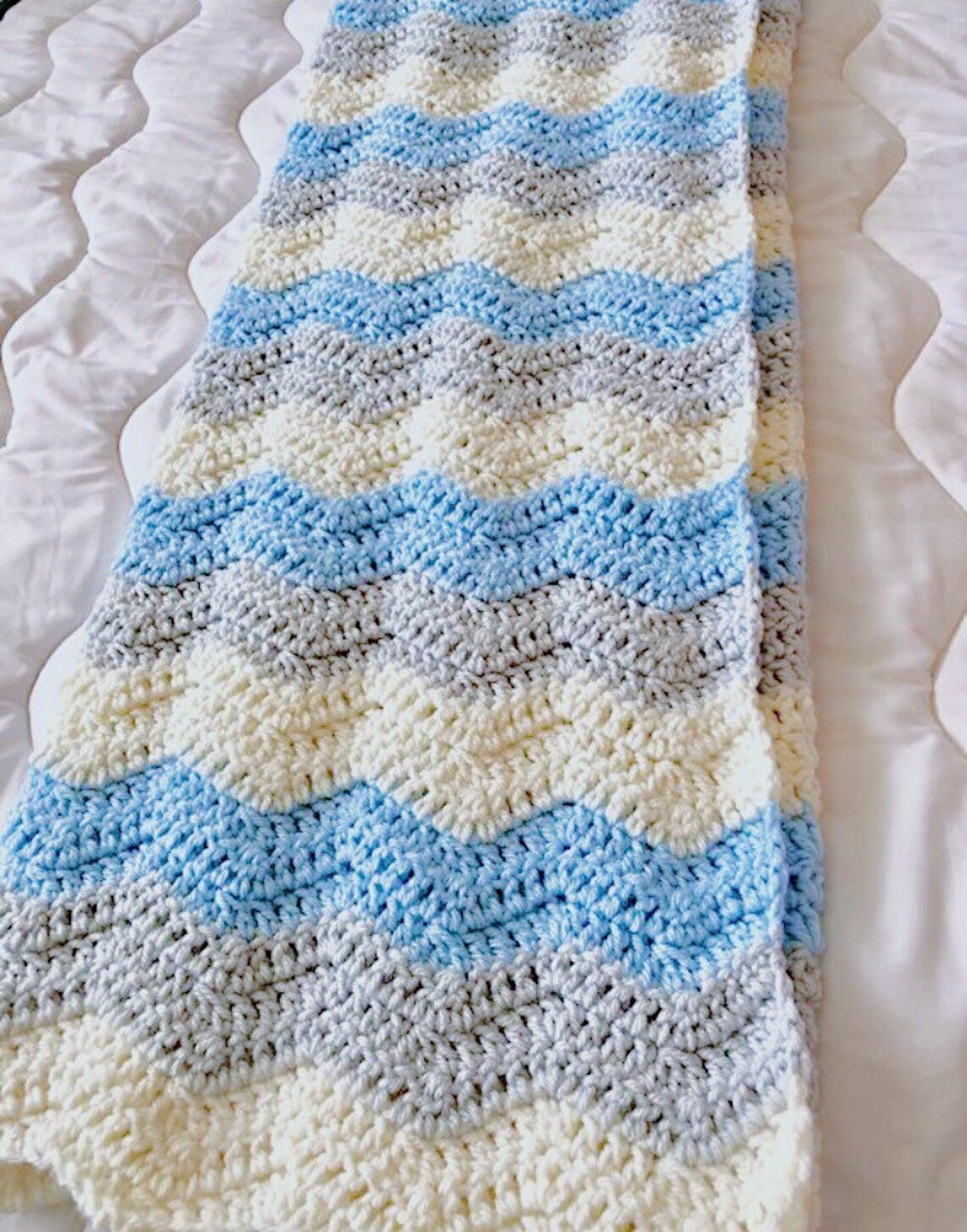 Crochet Ripple Baby Blanket PATTERN Ripple Crochet Pattern - Etsy