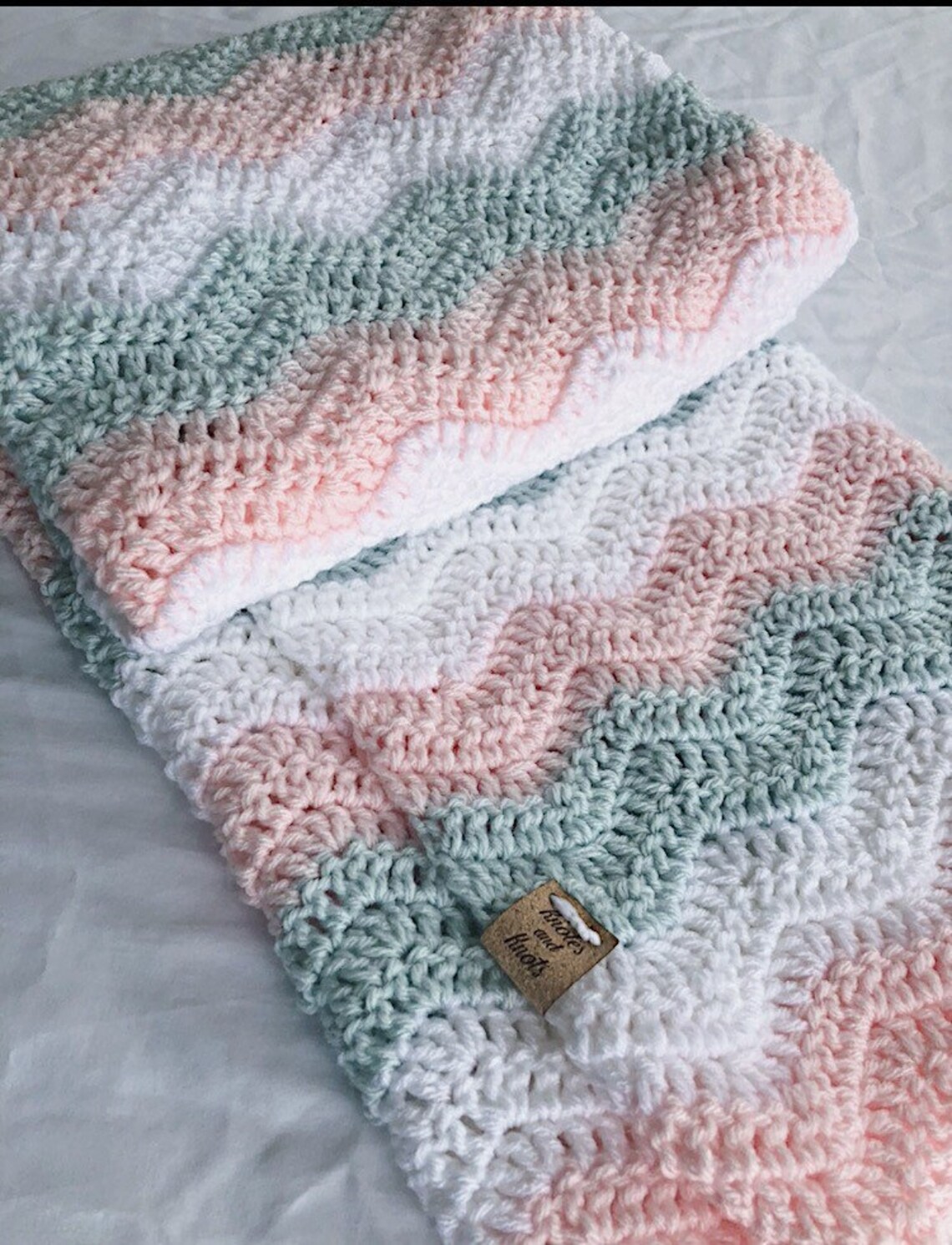 Crochet Ripple Baby Blanket PATTERN Ripple Crochet Pattern | Etsy