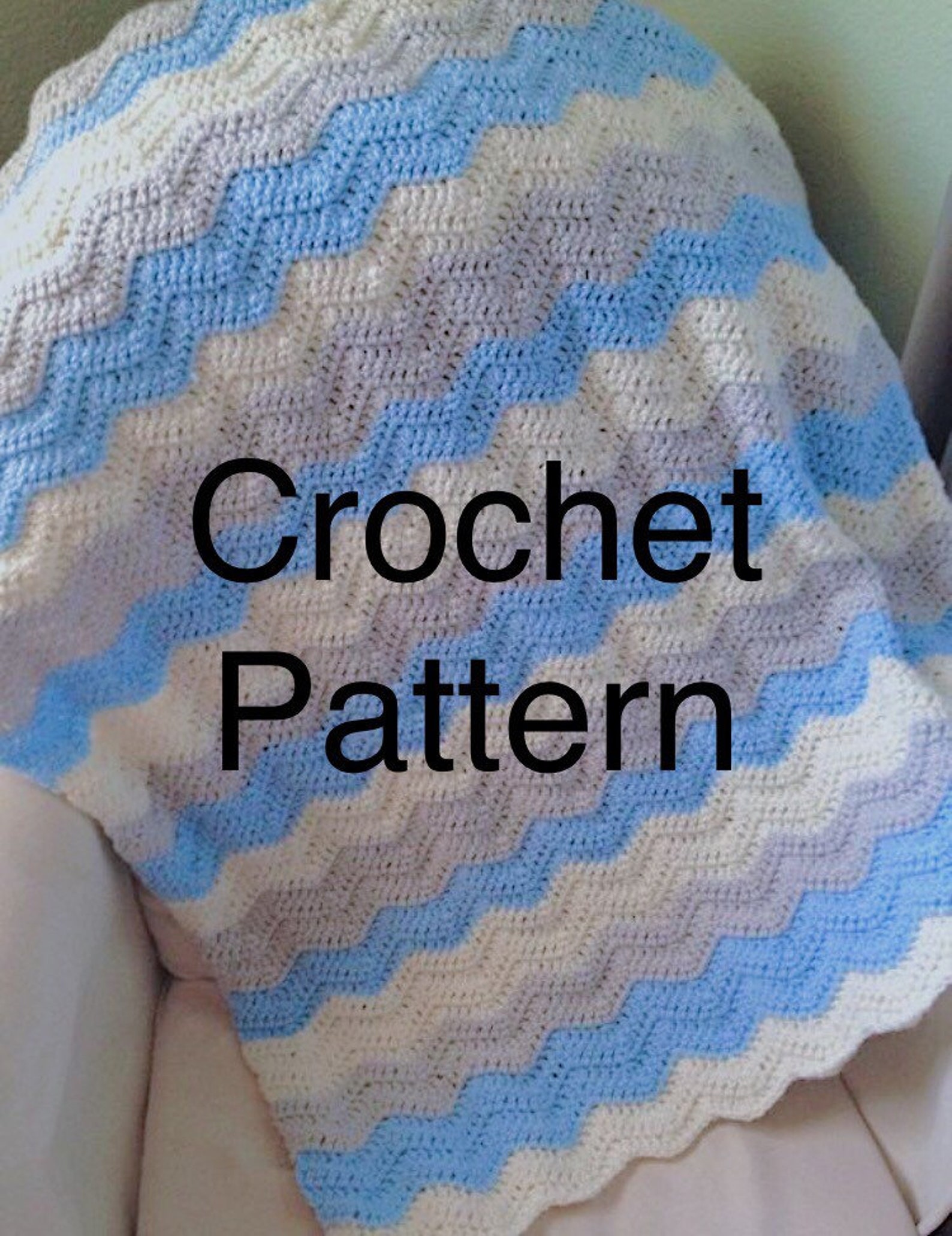 Crochet Ripple Baby Blanket PATTERN Ripple Crochet Pattern - Etsy