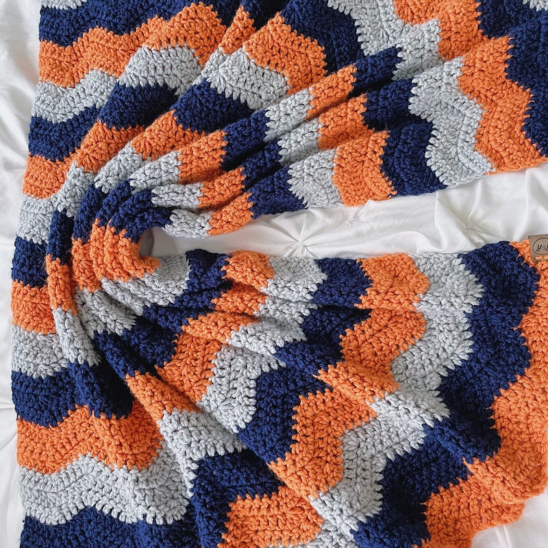 Orange Blanket - Etsy