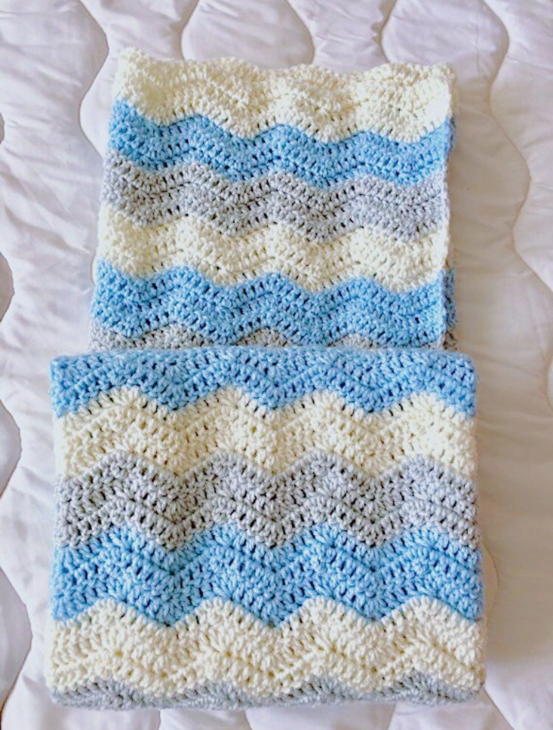 Crochet Ripple Baby Blanket PATTERN Ripple Crochet Pattern - Etsy