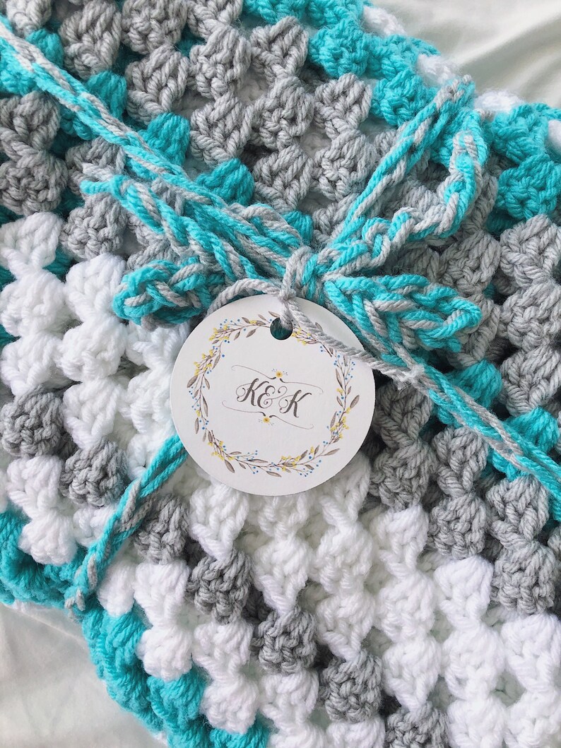 Crochet Baby Blanket Turquoise Baby Blanket Turquoise | Etsy