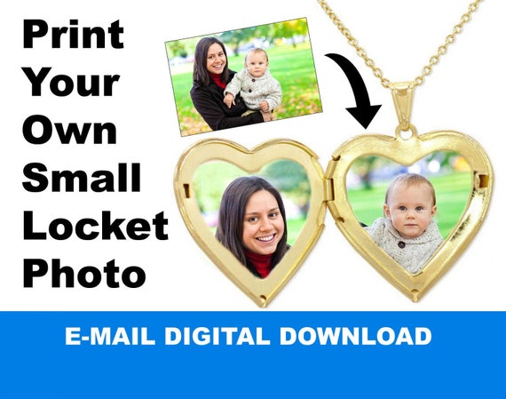 Print Your Own Small Photo Sizes for Your Locket Pendant - Etsy