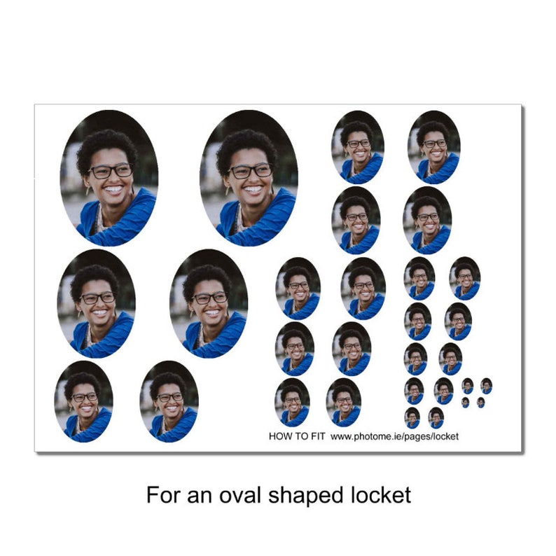 Print Your Own Small Photo Sizes for Your Locket, Pendant, Photo Gift ...