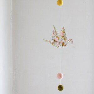 Origami Decorative Suspension // Origami Crane & Star - Etsy