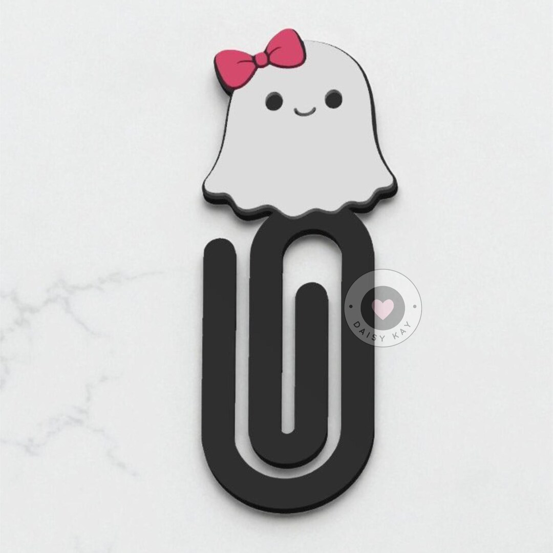 Girl Ghost Paper Clip STL/3MF File: 3D Printing Download, Commercial ...