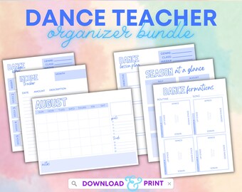 Dance Teacher Organization Bundle | Teacher Planner Collection | PURPLE ...