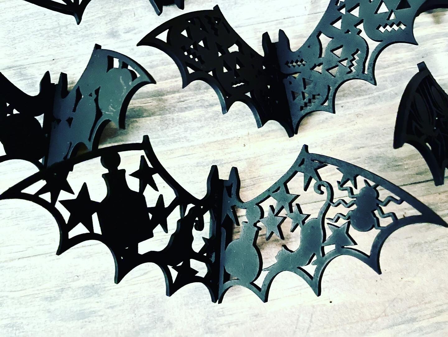 3D Bats Set of 6 Vol. 2 SVG Digital Download for Glowforge or Laser for ...