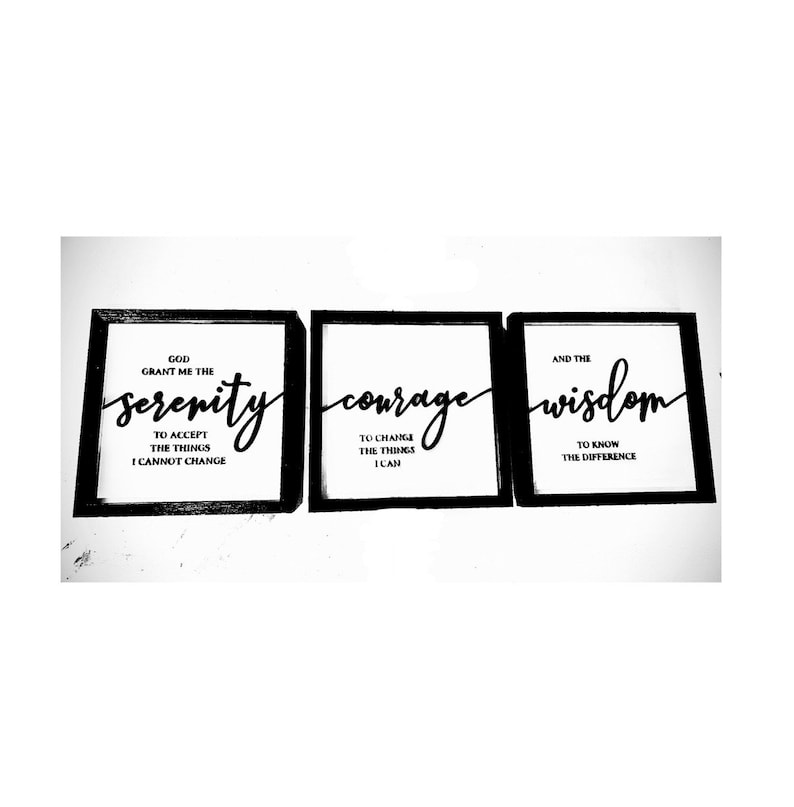 Serenity Courage Wisdom Digital File Svg Etsy