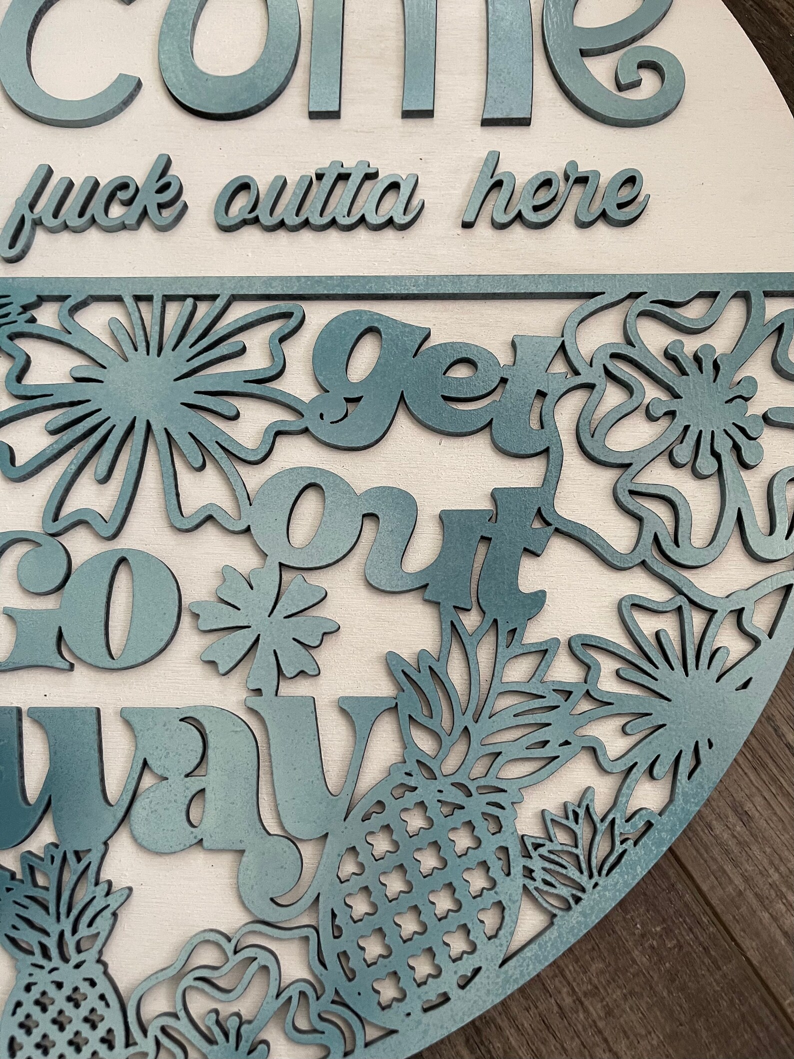 Snarky Adult Pineapple Door Sign SVG Digital Download for - Etsy