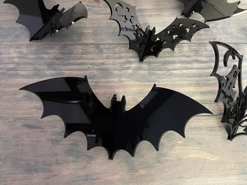 3D Bats Set of 6 SVG Digital Download for Glowforge or - Etsy