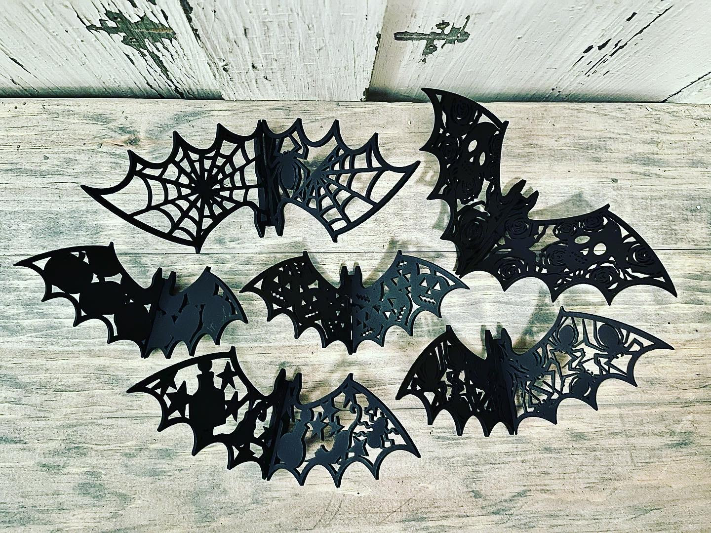 3D Bats Set of 6 Vol. 2 SVG Digital Download for Glowforge or - Etsy