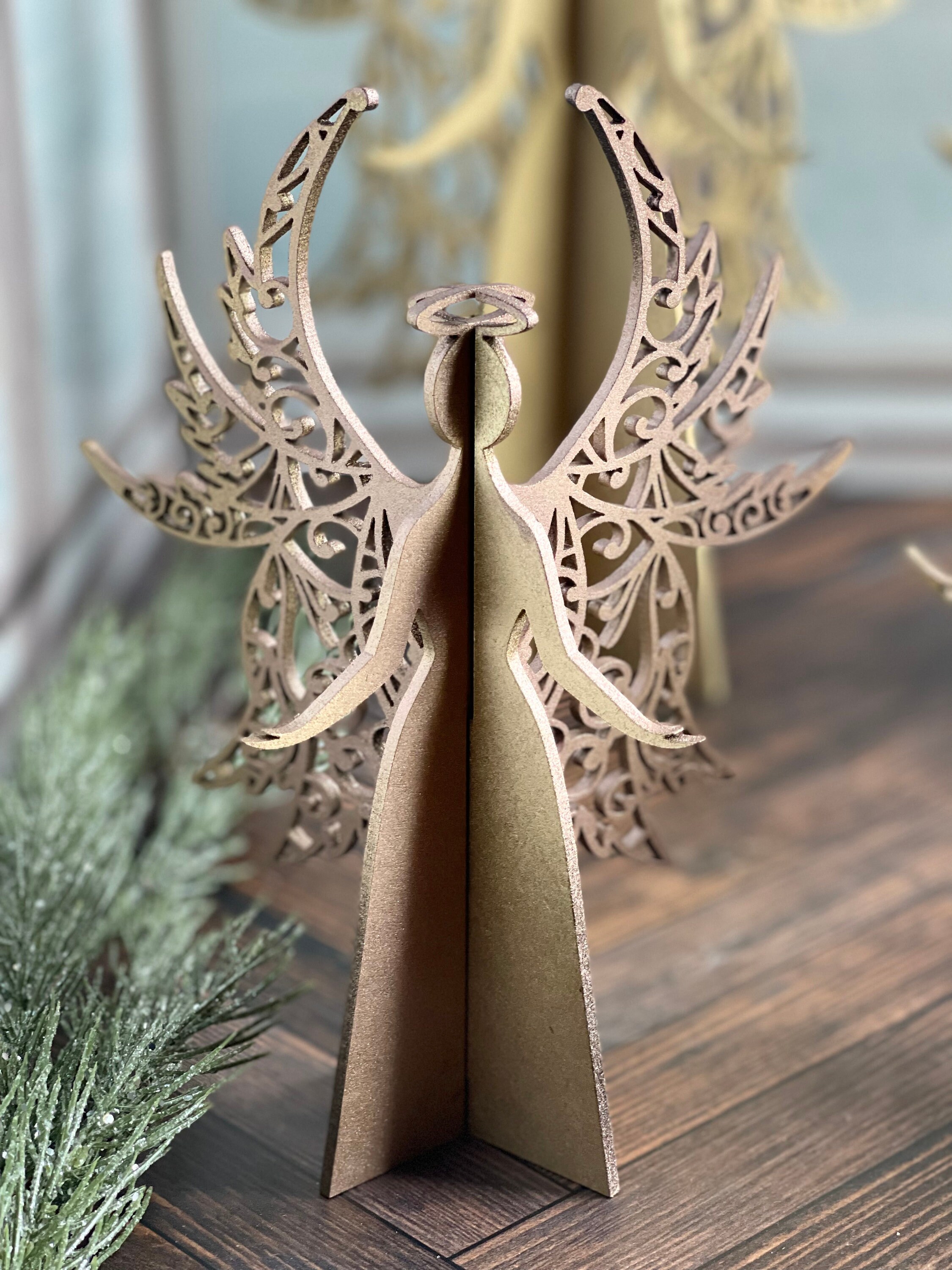 1/8 3D Angels Set of 5 Vol 3 SVG Digital Download for - Etsy