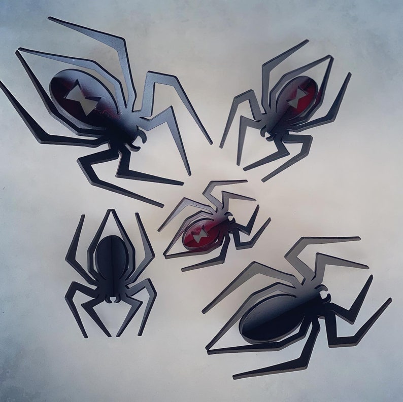 3D Spiders Set of 5 SVG Digital Download for Glowforge or - Etsy