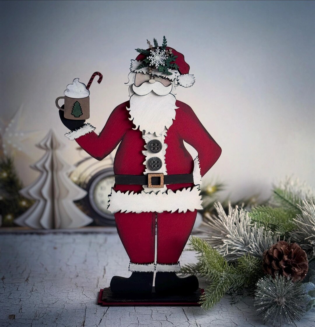 Santa Claus Shelf Sitter and Sign Making SVG Digital Download for ...