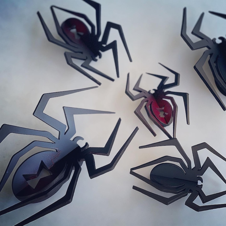 3D Spiders Set of 5 SVG Digital Download for Glowforge or - Etsy