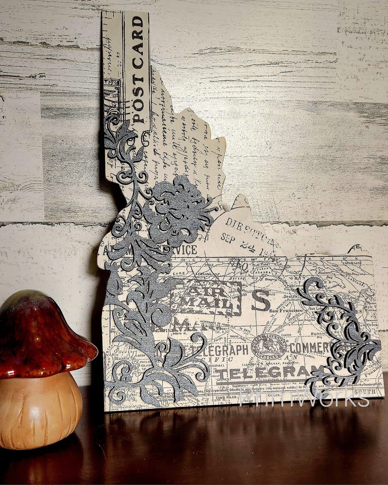 Rustic Farmhouse Idaho Sign SVG Digital Download for Glowforge or Laser ...