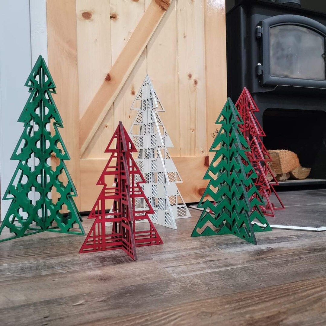 1/4” Large 3D Trees SVG Digital Download for Glowforge or Laser -NOT a ...