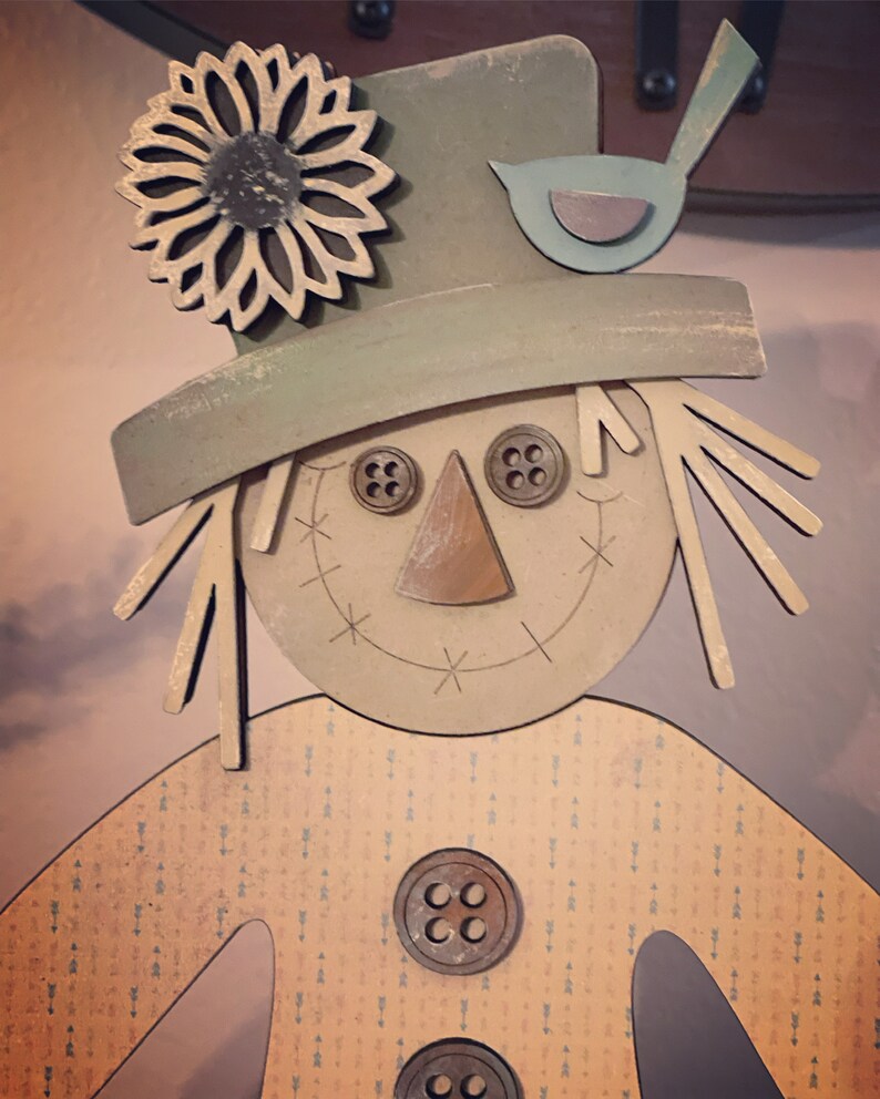 Primitive Scarecrow SVG Digital Download for Glowforge or - Etsy
