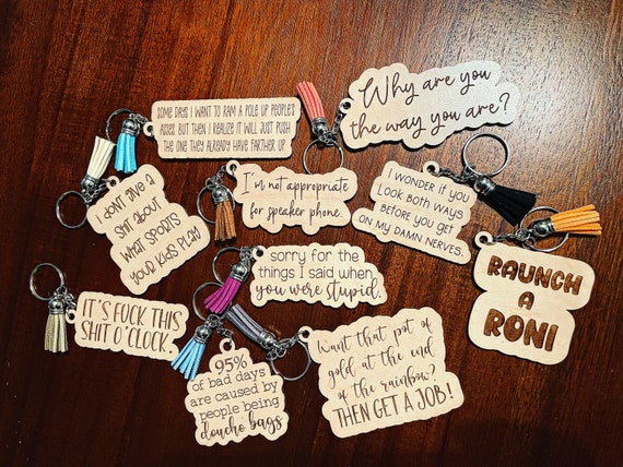 Raunchy Funny Adult Keychains Set of 10 SVG Digital Download | Etsy