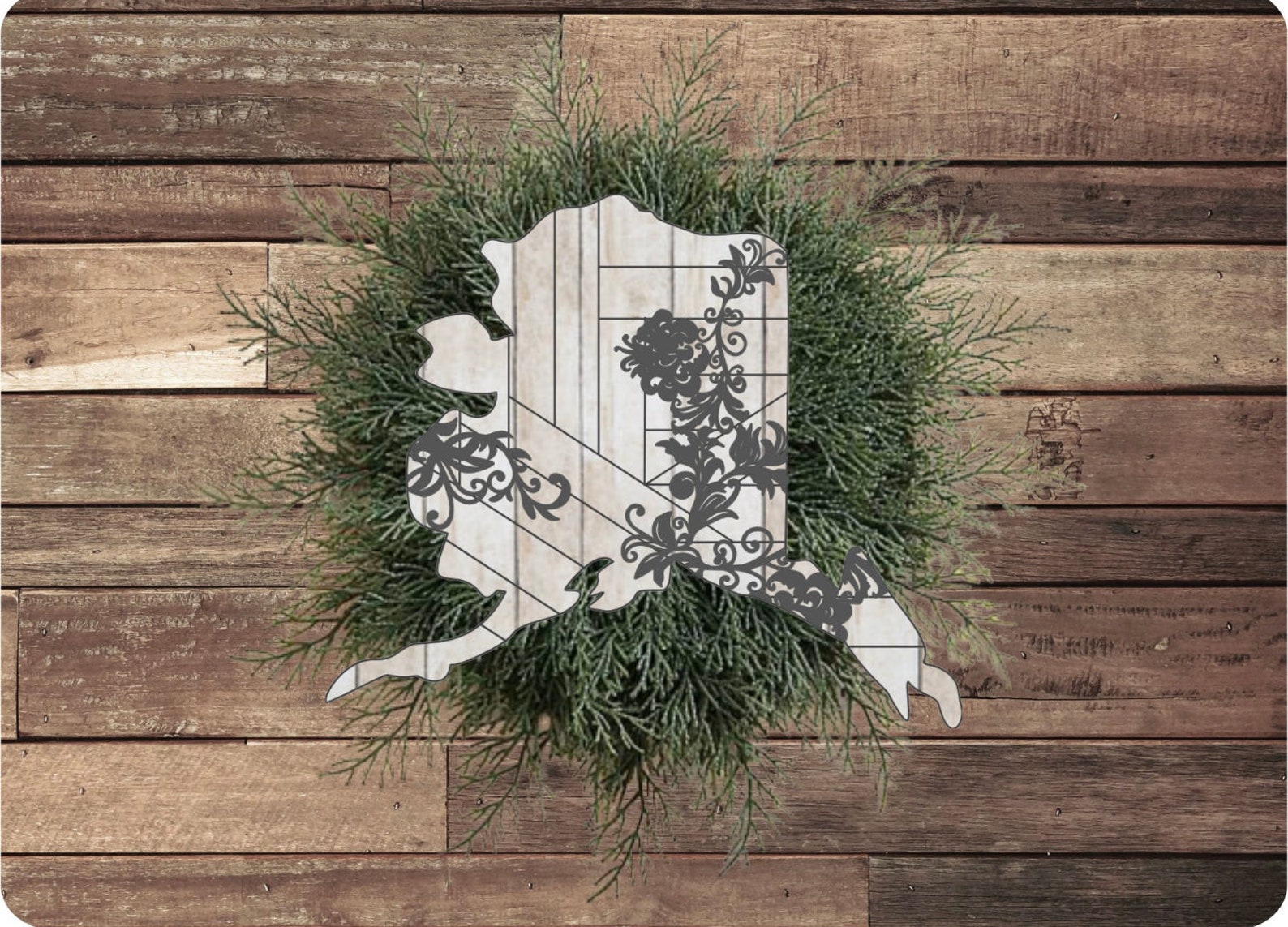 Rustic Farmhouse Alaska Sign SVG Digital Download for - Etsy