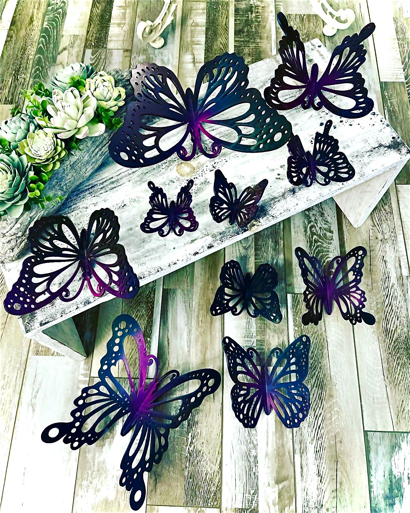 3D Butterflies Set of 10 SVG Digital Download for Glowforge or - Etsy