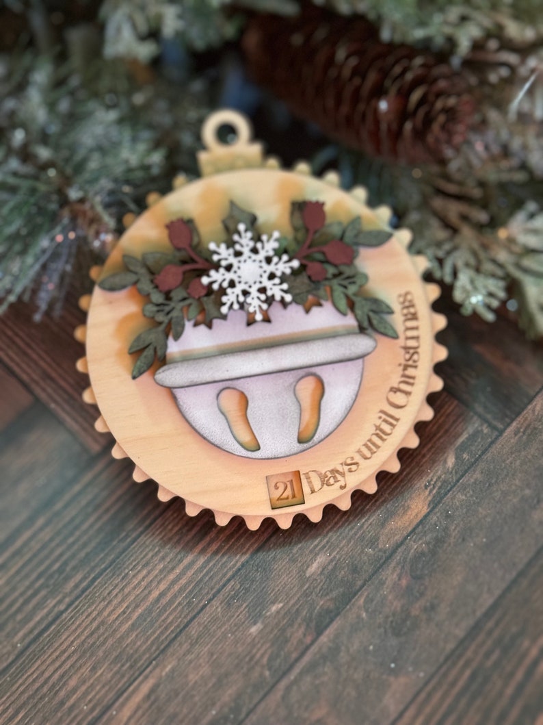 Jingle Bell Christmas Countdown Ornament SVG Digital Download for ...