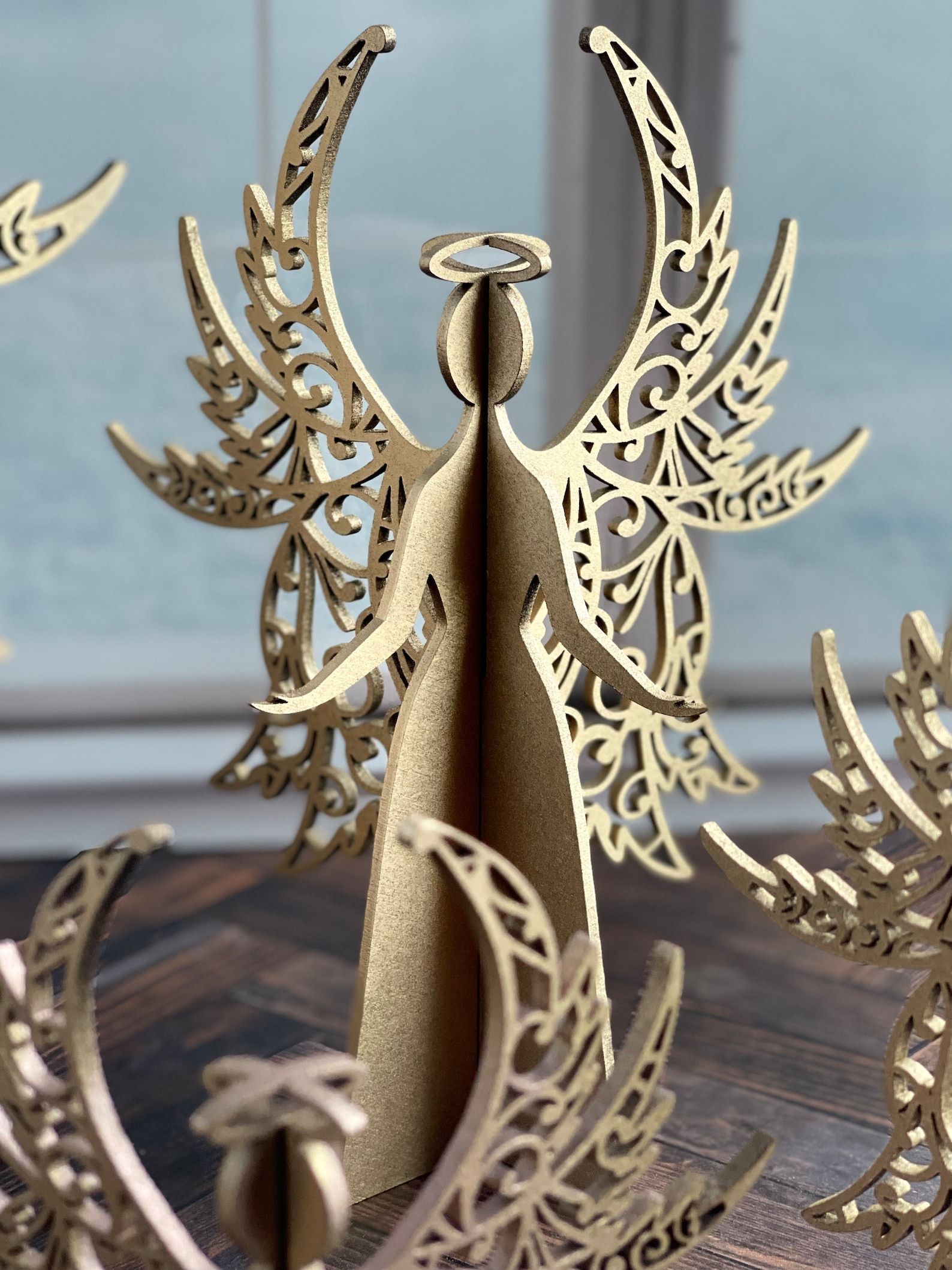 1/8 3D Angels Set of 5 Vol 3 SVG Digital Download for Glowforge or ...