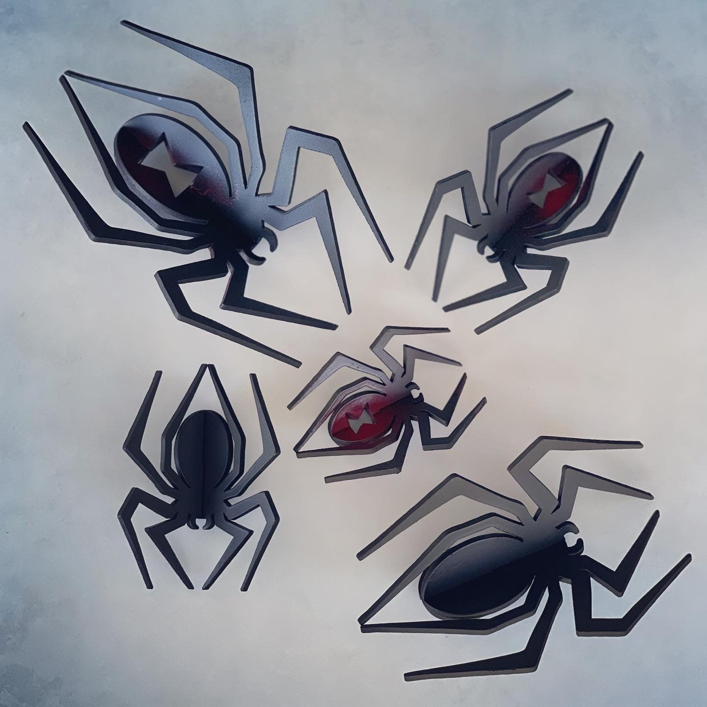 3D Spiders Set of 5 SVG Digital Download for Glowforge or Laser for 1/8 ...