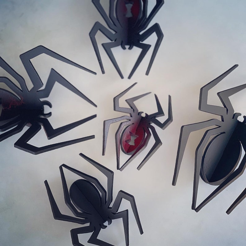 3D Spiders Set of 5 SVG Digital Download for Glowforge or - Etsy