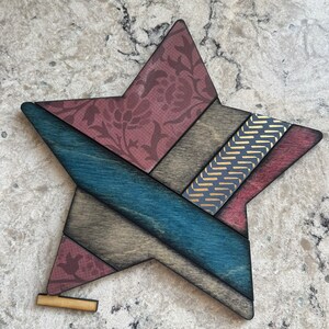 Flourish Farmhouse Style Star Trio SVG Digital Download for Glowforge ...