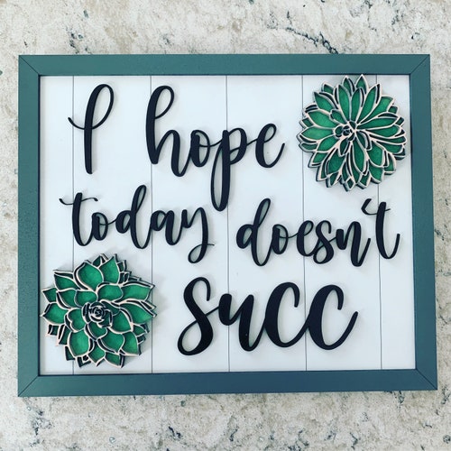 Framed Shiplap Succulent Sign SVG Digital Download for - Etsy