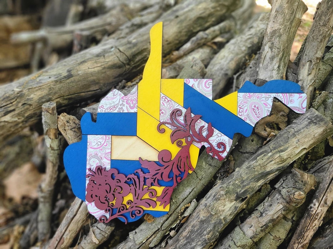 Rustic Farmhouse West Virginia Sign SVG Digital Download for Glowforge ...