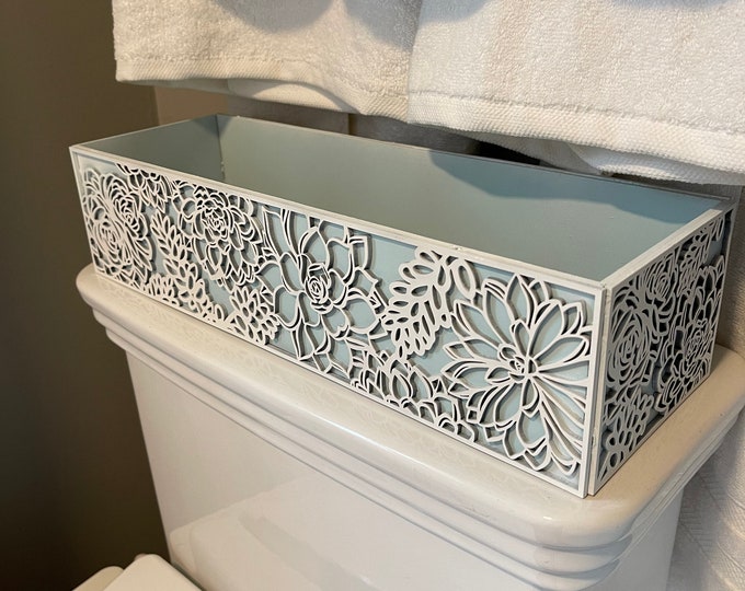 Toilet Tank Box, Bathroom Toilet Storage, Storage Box, Toilet Tank Tray ...